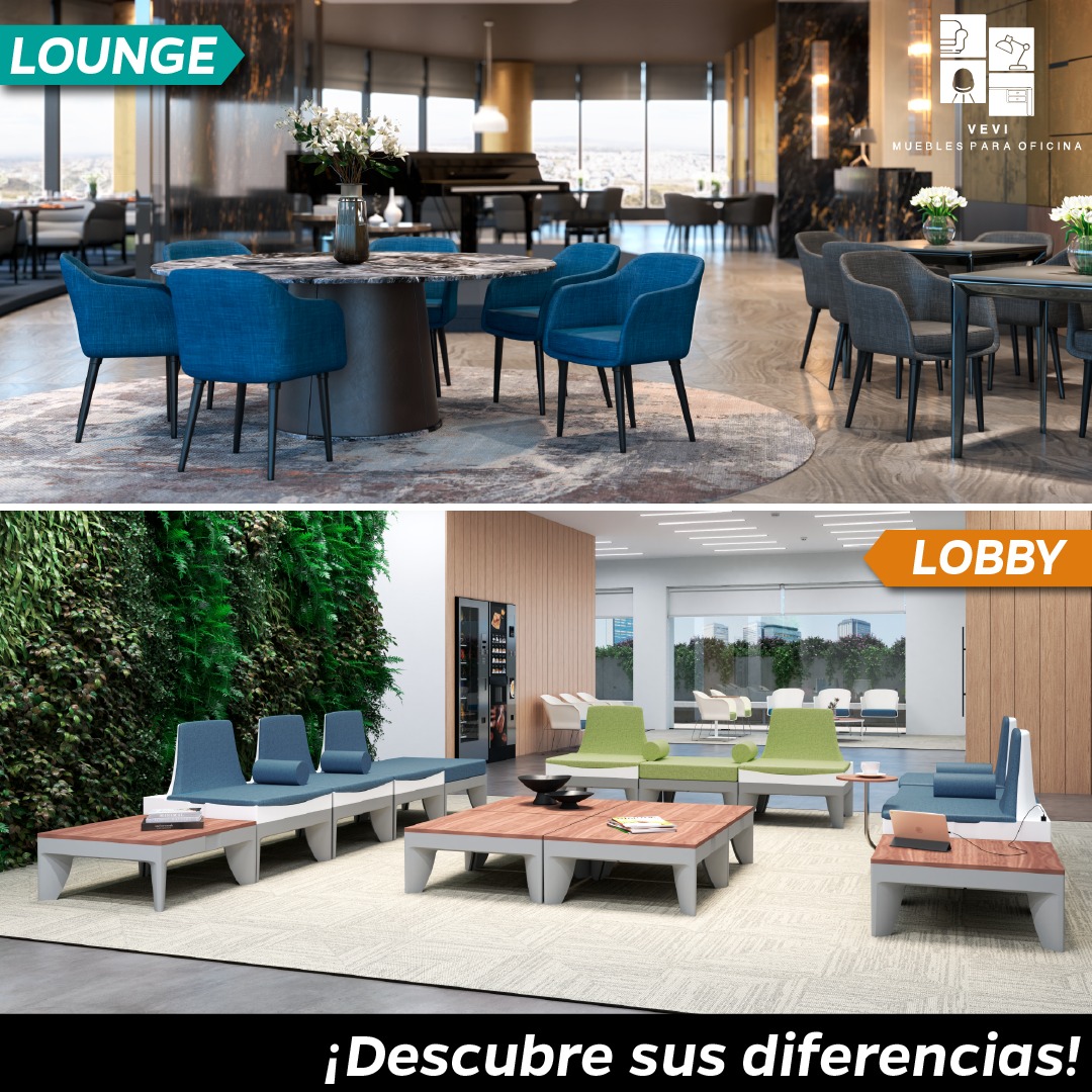 Diferencias entre lobby y lounge. | Vevi Muebles Para Oficina
